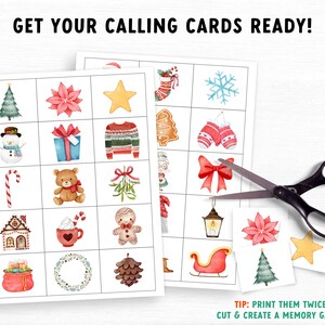 Christmas Bingo Cards Printable, Holiday Bingo, Christmas Party Family ...