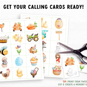 Easter Bingo Cards Printable, Spring Bingo, Easter Activity for Kids ...