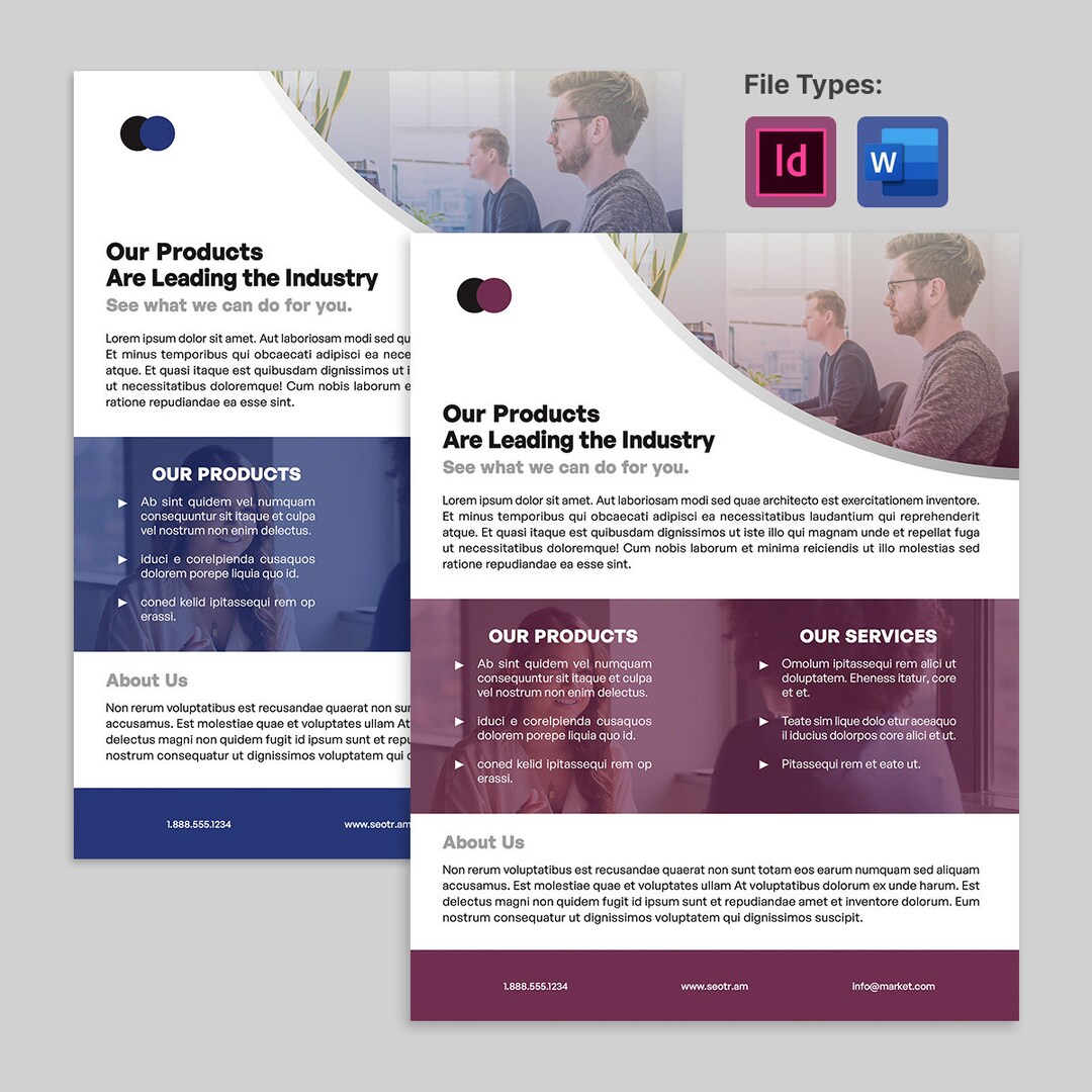 Corporate Marketing Flyer | Service Brochure for Businesses | Indesign ...