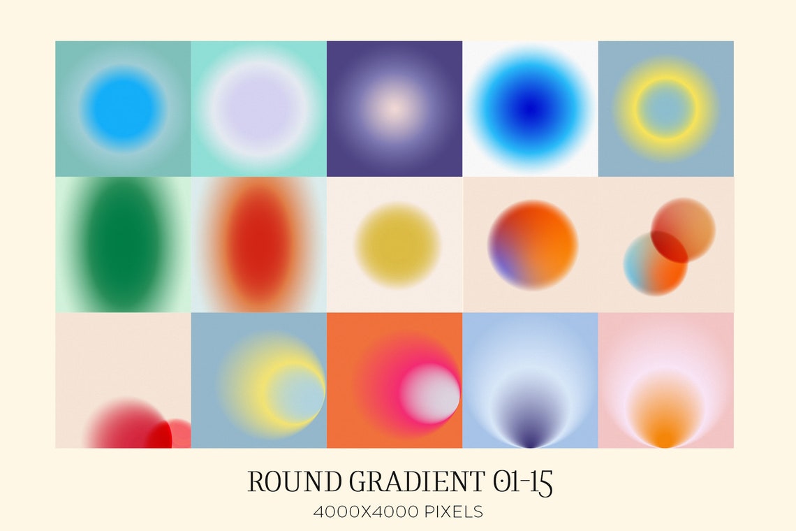 Vibrant Grainy Gradient Pack | Abstract & Round Gradients| Instagram ...