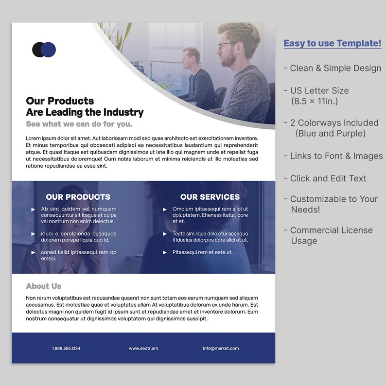 Corporate Marketing Flyer | Service Brochure for Businesses | Indesign ...