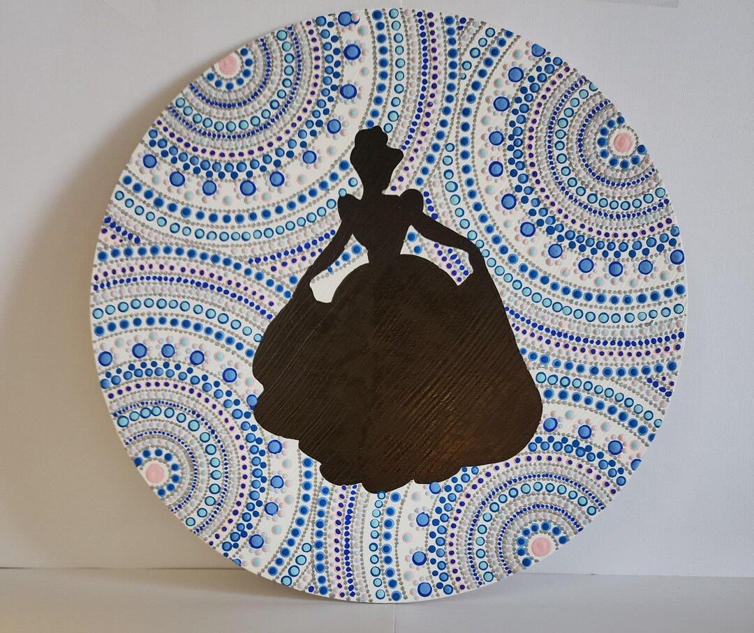 Cinderella Mandala Painting - Etsy