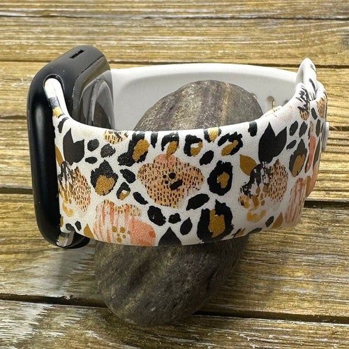 Leopard Floral Watch Band for Apple Watch Samsung Fitbit Strap - Etsy