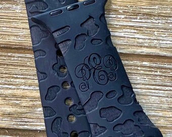 Leopard Floral Watch Band for Apple Watch Samsung Fitbit Strap Boho ...