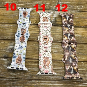 Highland Cow Watch Band for Apple Watch Western Collection - Etsy