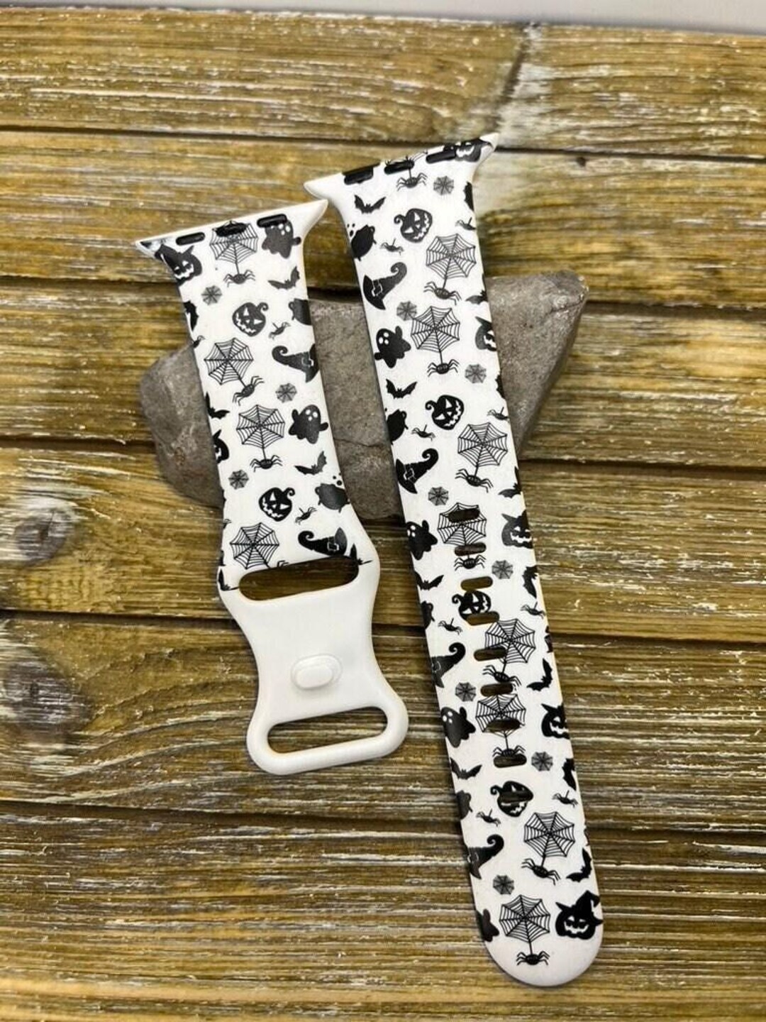 Halloween Spiders Watch Band for Apple Iwatch Printed Silicone Ghosts ...