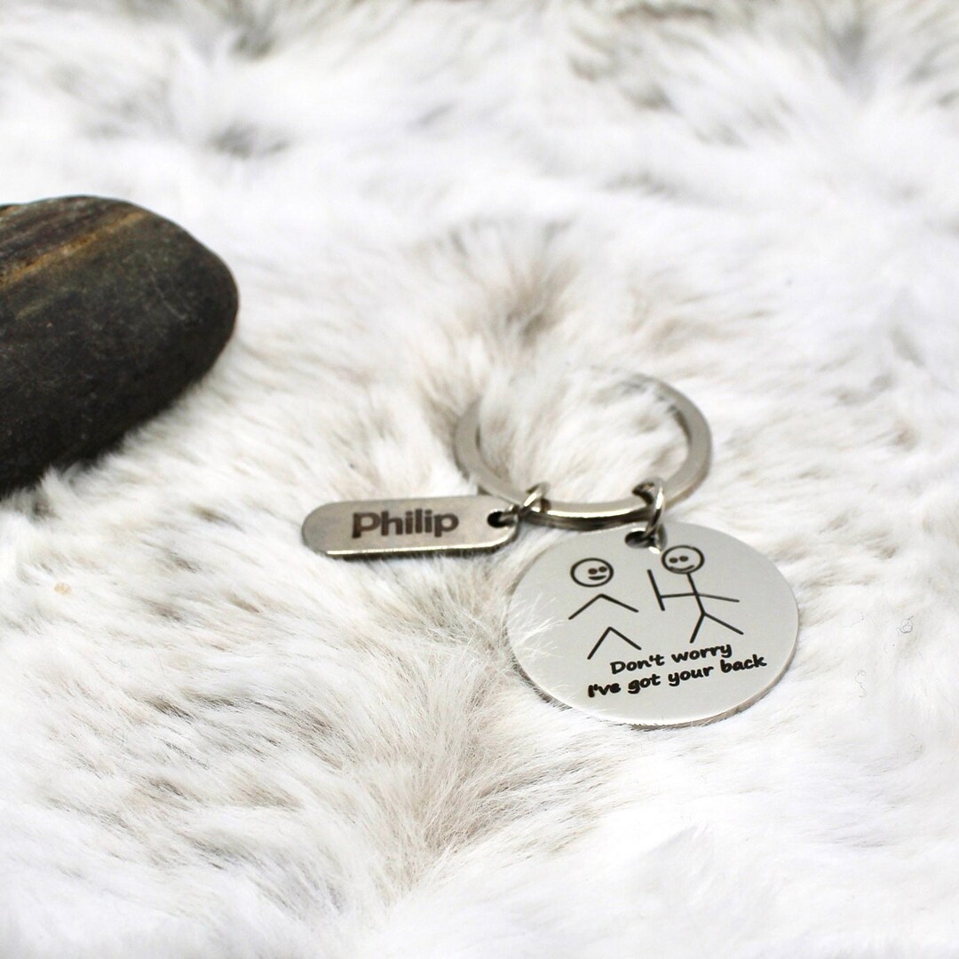 Personalized Funny Key Chain Keychain I've Got Your Back- Funny Gift ...