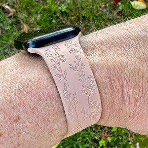 Wildflower Floral Womens Watch Bands for Apple Watch 4 Bands Gift Pack ...