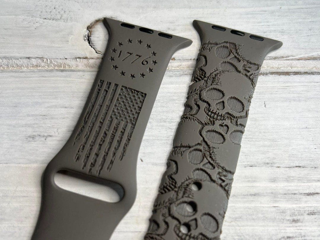 Skull Watch Band for Apple Skulls Usa Patriotic 1776 Maga Trump Gift ...