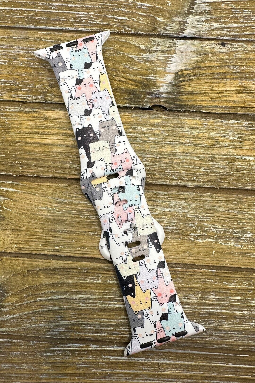 Cats Watch Band for Apple / Samsung Watch Bandtpu Silicone 38mm 40mm ...