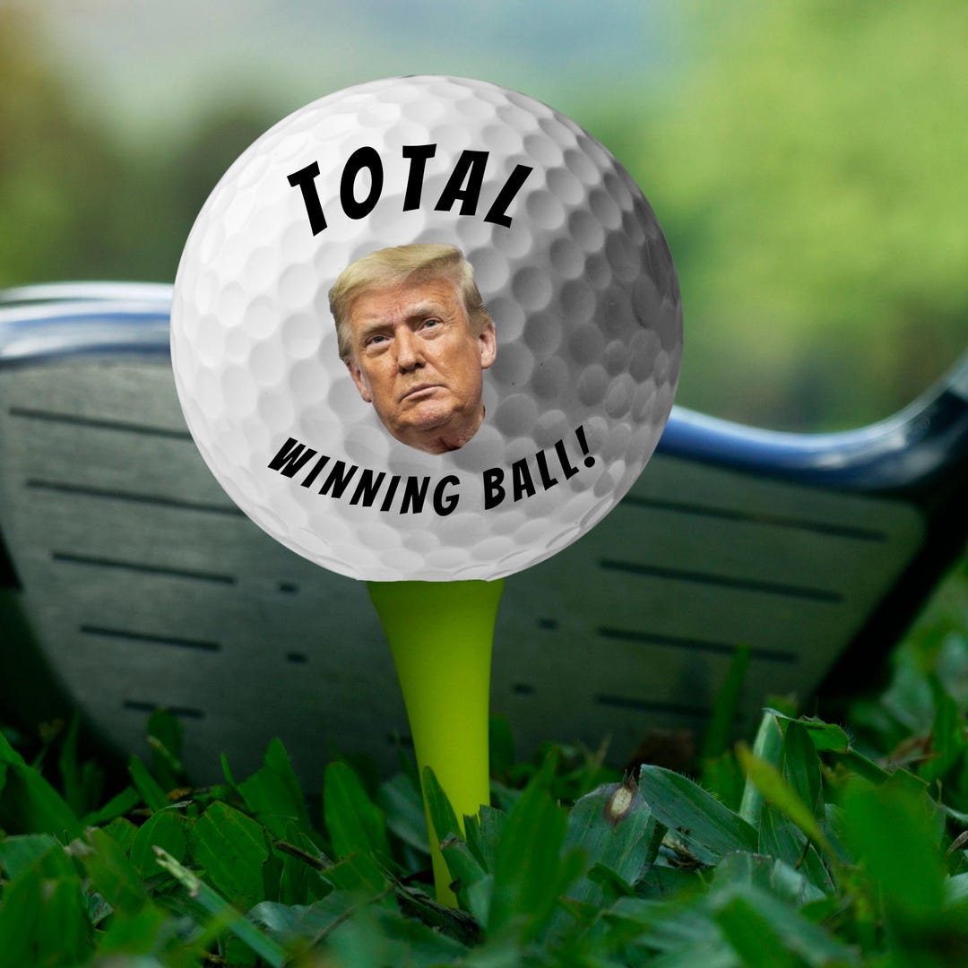 Funny Golf Balls Trump Bernie & More Golf Gifts for Him Men Dad - Etsy