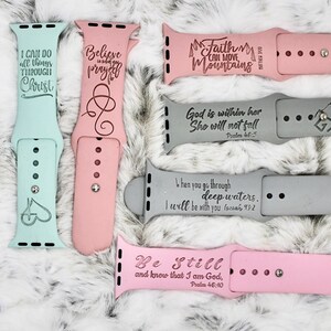 Engraved Watch Band Christian Collection Watch Band for Apple Watch ...
