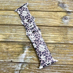 Leopard Floral Watch Band for Apple Watch Samsung Fitbit Strap Boho ...