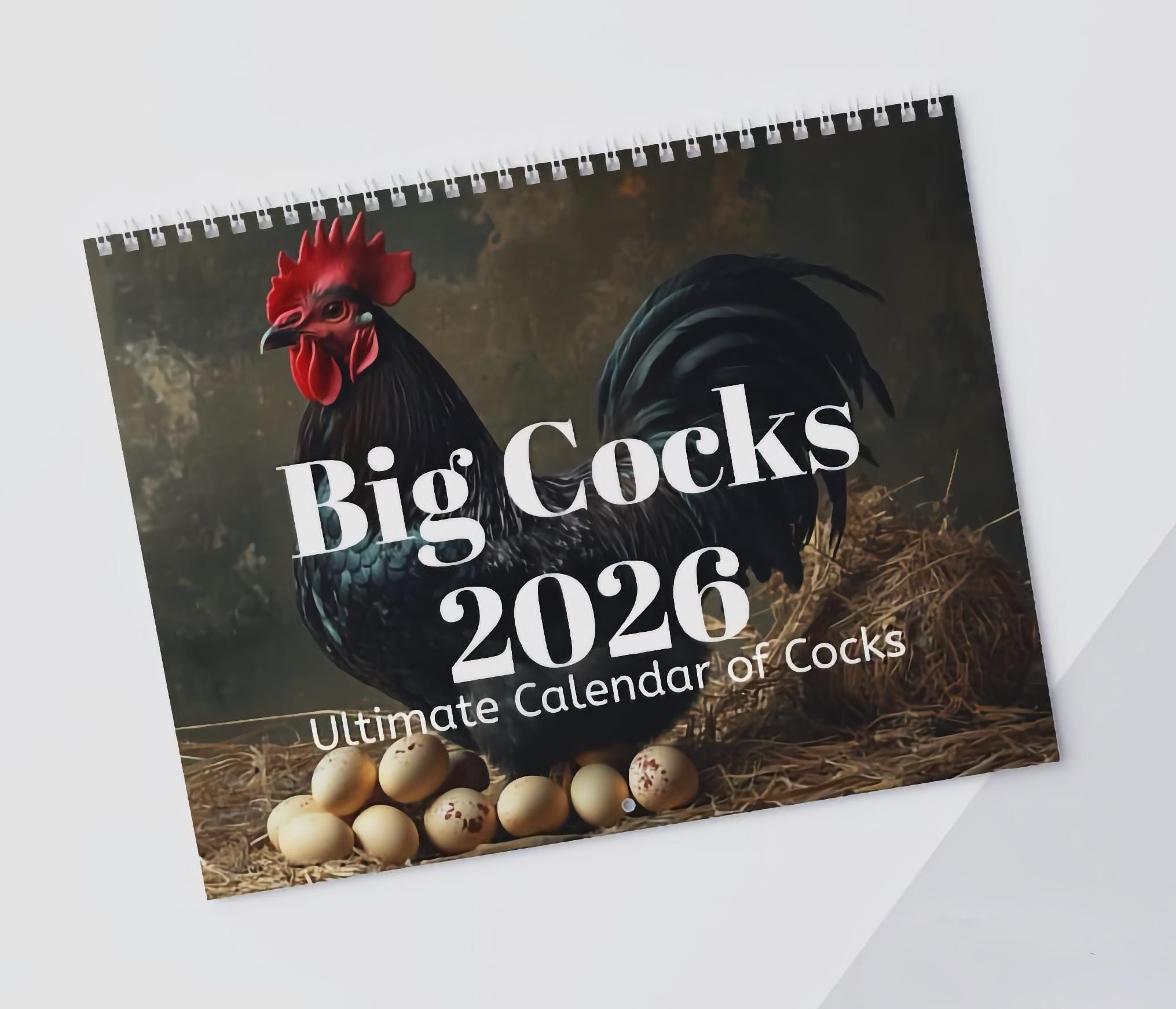 Funny Chicken Calendar 2026 Wall Calendars - Funny Christmas Gag Gift ...
