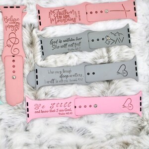 Engraved Watch Band Christian Collection Watch Band for Apple Watch ...