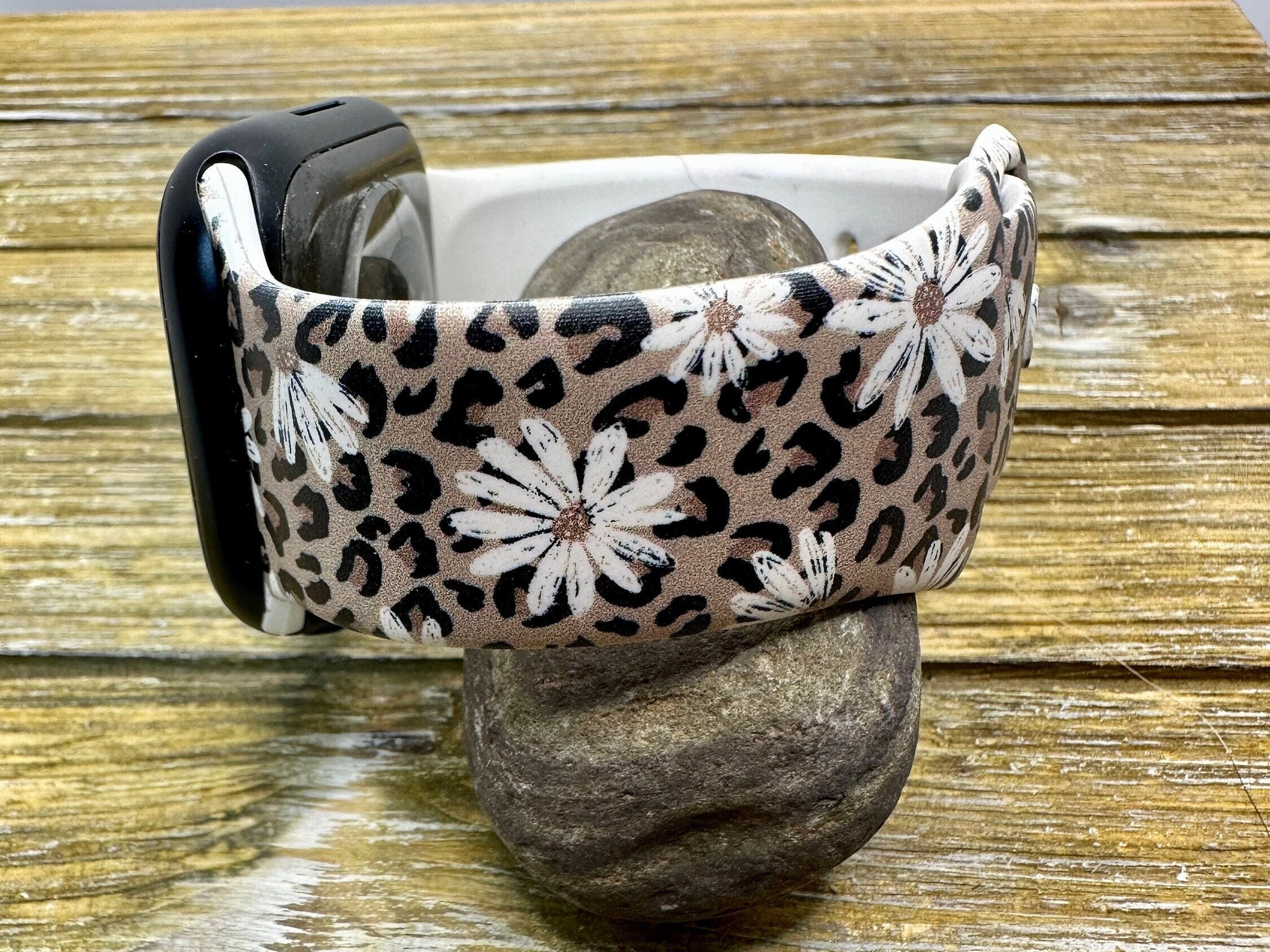 Leopard Floral Watch Band for Apple Watch Samsung Fitbit Strap - Etsy