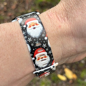 Christmas Watch Band for Apple Watch Samsung Watch & Fitbit Santa 214 ...