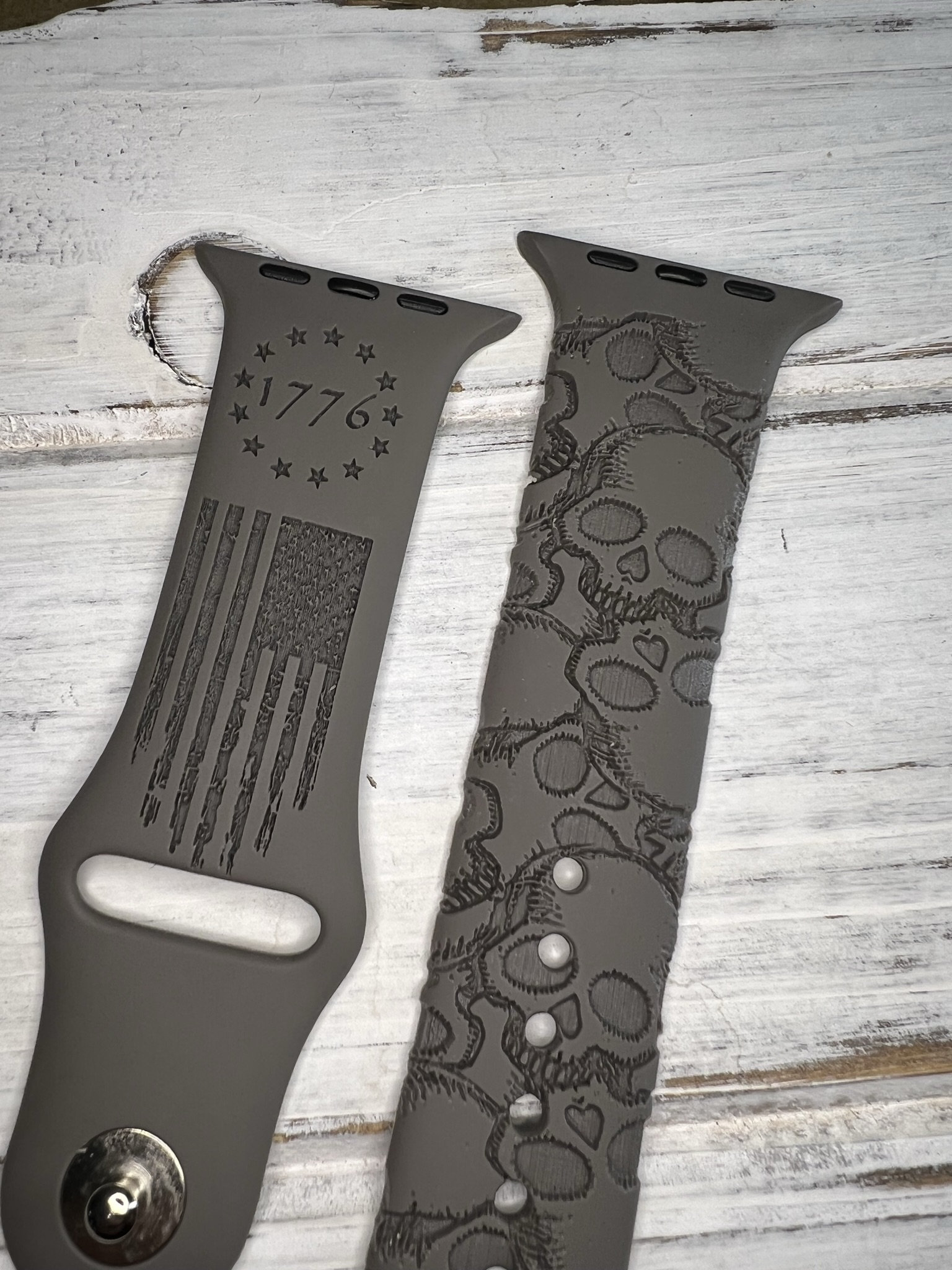 Skull Watch Band for Apple Skulls USA Patriotic 1776 4th July - Etsy