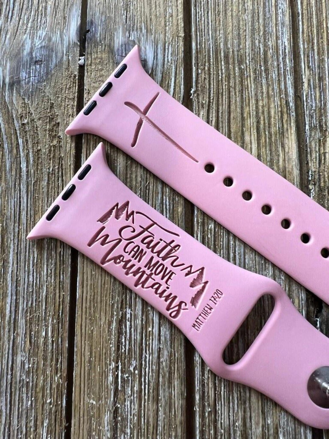 Christian Apple Watch Band Faith Can Move Mountains Religious Bible ...