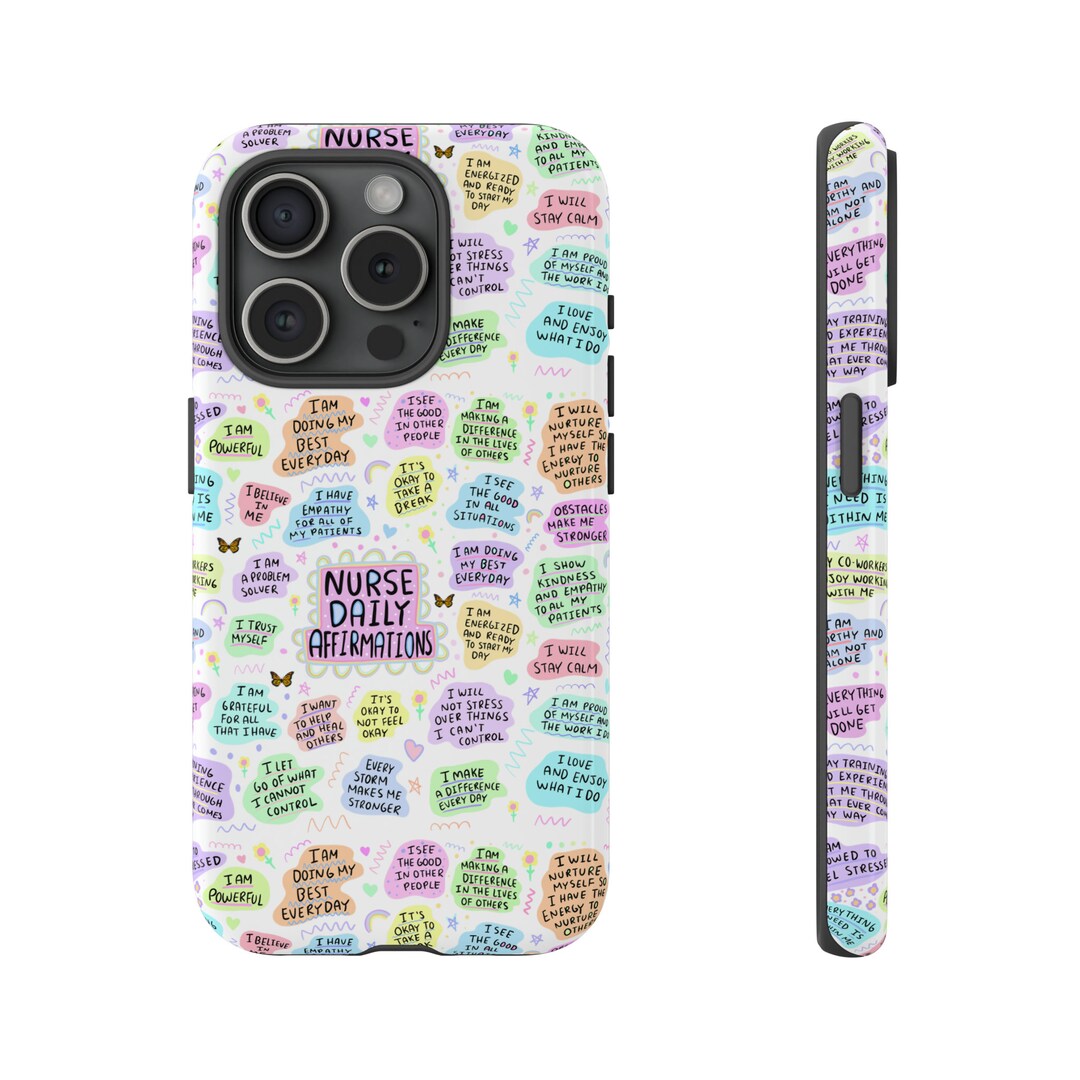 Nurses Affirmations Phone Case for iPhone 15 Pro Max 14 Plus Case 12 13 ...