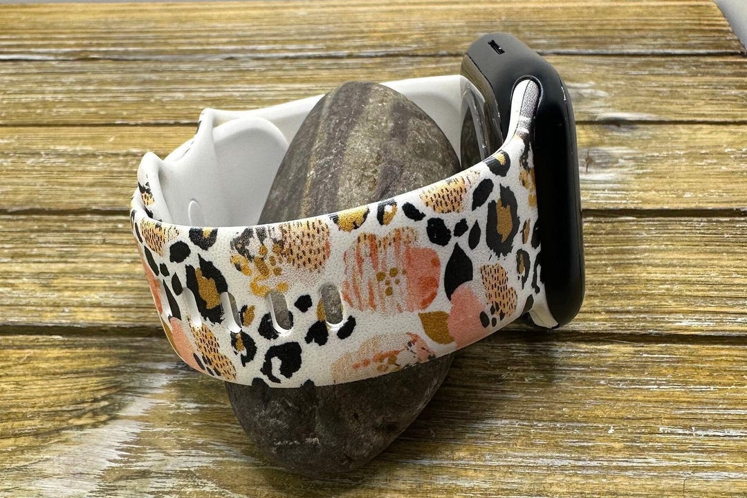 Floral Watch Leopard Floral Watch Band for Apple Watch Samsung Fitbit ...