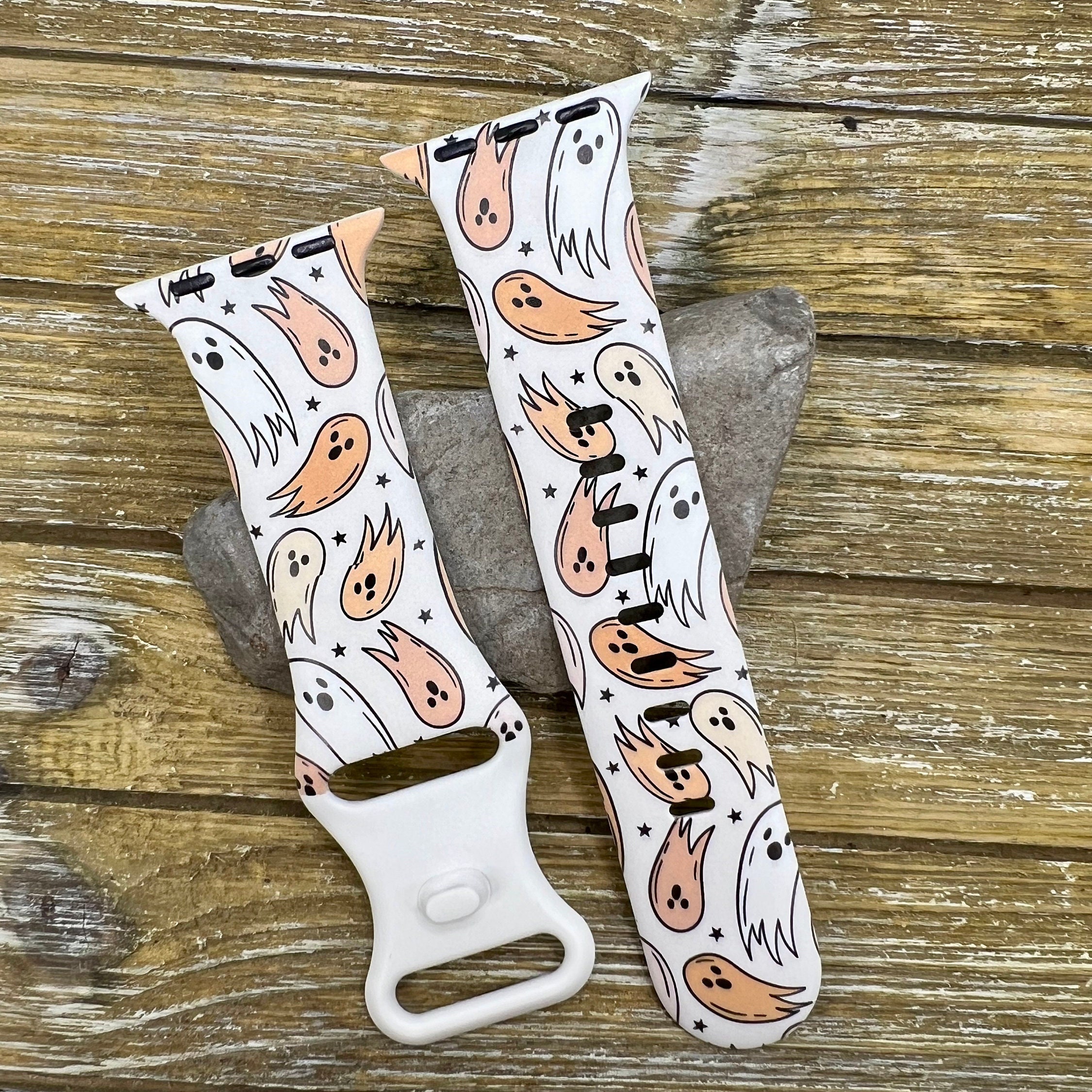 Halloween Ghosts Watch Band for Apple Watch TPU Printed - Etsy