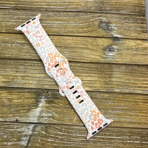Multi-color Leopard Watch Band for Apple Watch Samsung Fitbit Strap ...