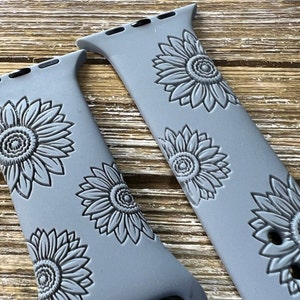 Fall Watch Band for Apple Fall Sunflowers Autumn Silicone - Etsy