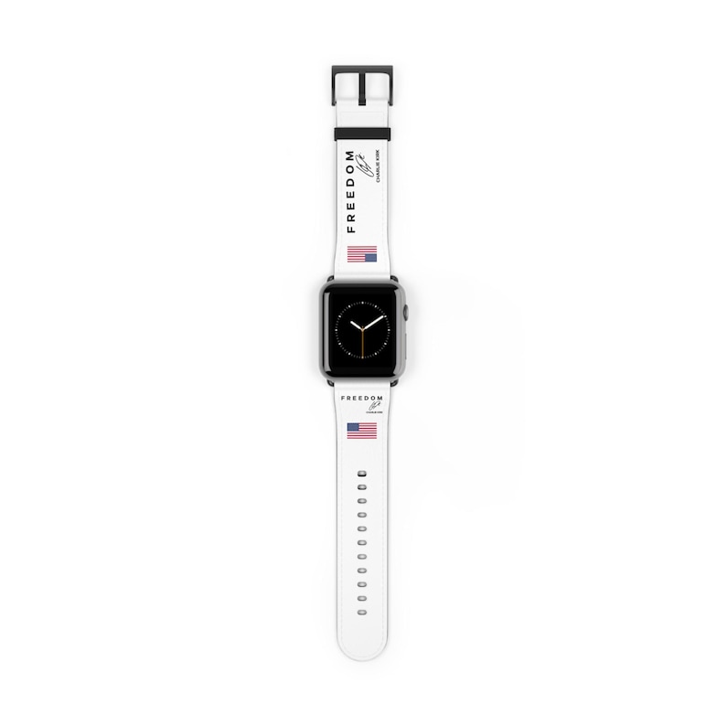 Charlie Kirk Freedom USA Apple Watch Band, Turning Point Conservative ...