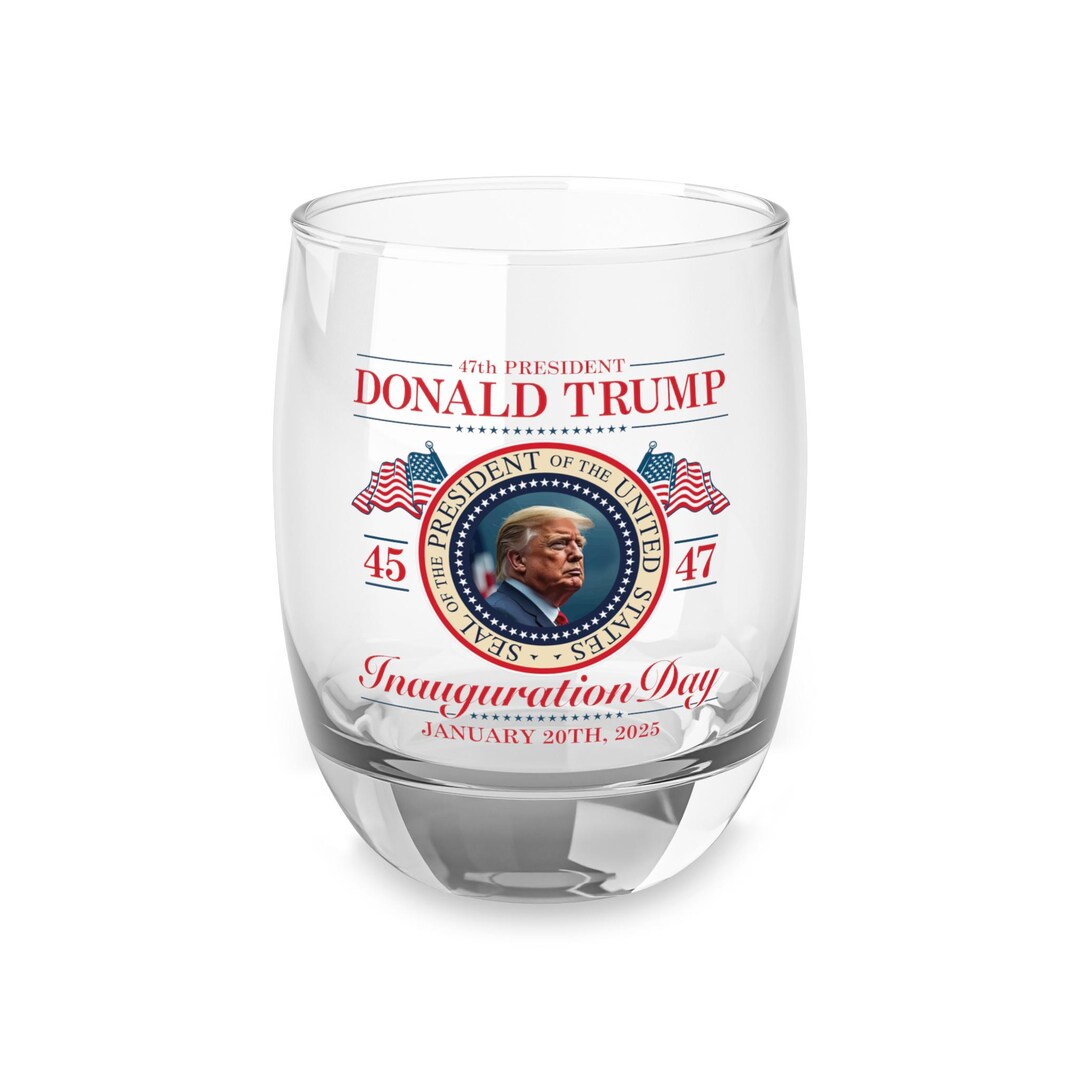 Donald Trump Whiskey Glass 2025 USA Inauguration Day Gift for Him, Make ...