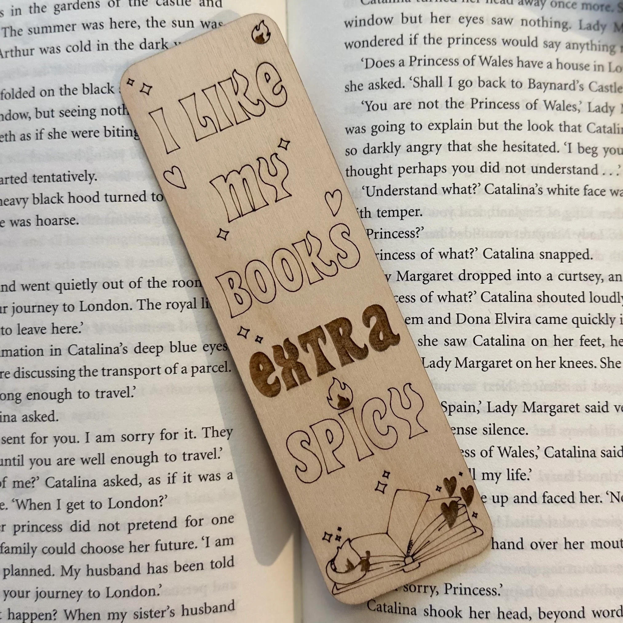 Spicy Genre Bookmark laser Cut 1.5mm Ply - Etsy UK