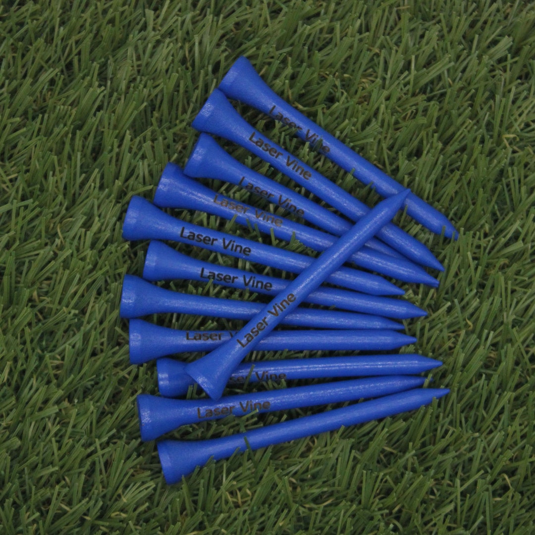 Personalised Golf Tees 70mm Blue - Etsy UK