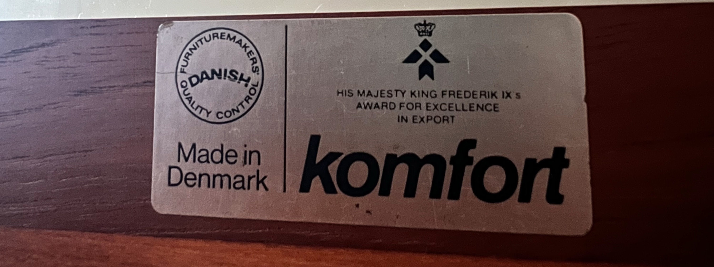 Danish Modern Coffee Table by Komfort - Etsy