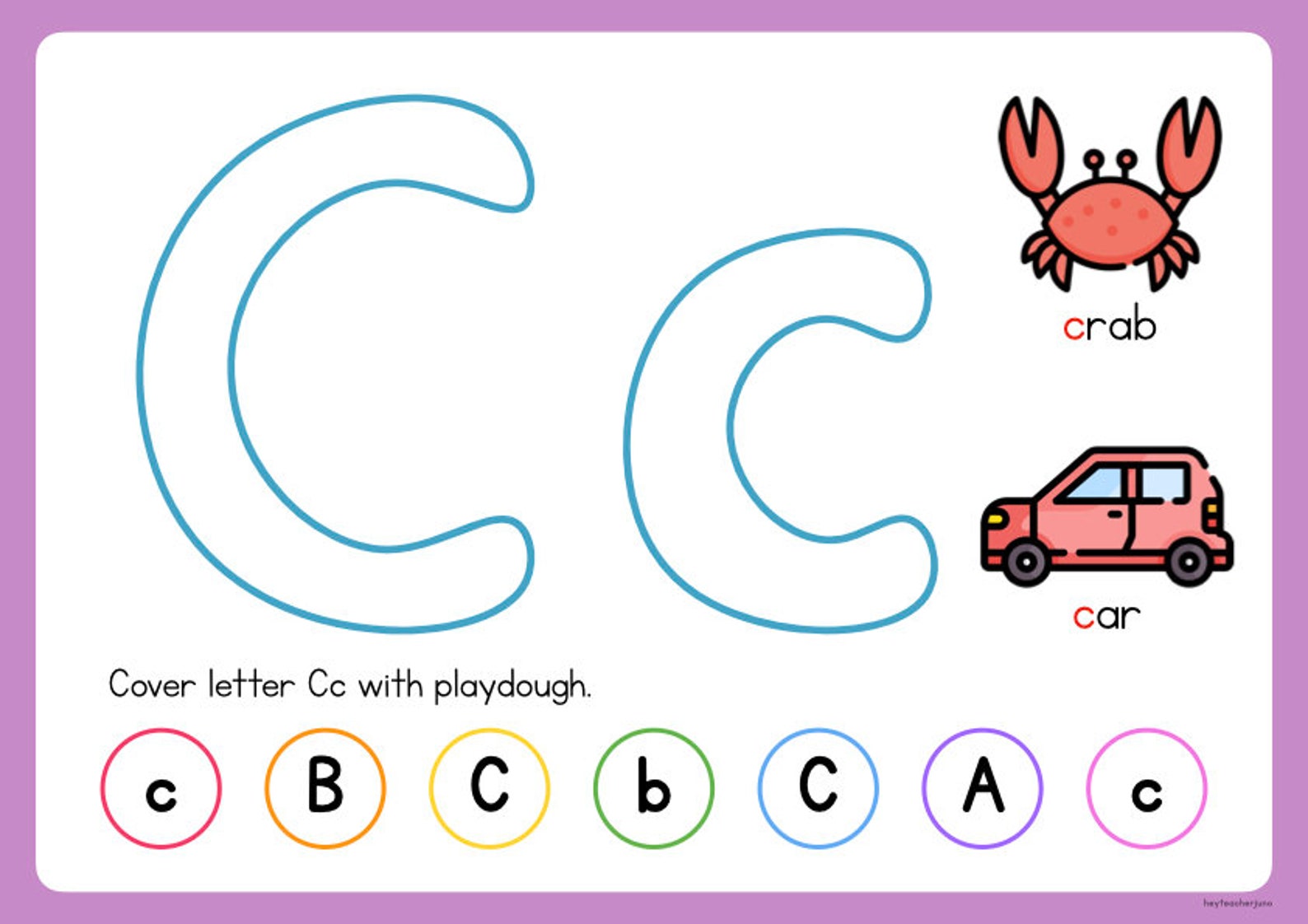 Alphabet Playdough Mats + Letter Matching - Etsy
