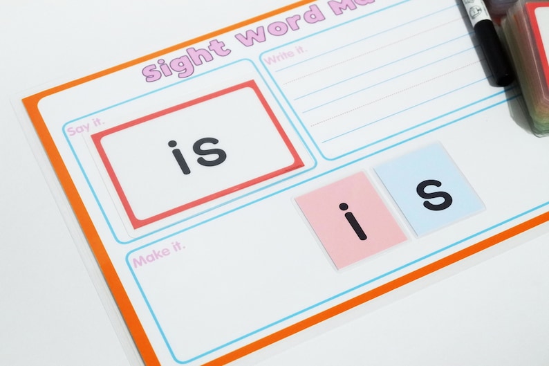 Fry's First 100 Words, Sight Words Practice Printable, Reading Sight ...