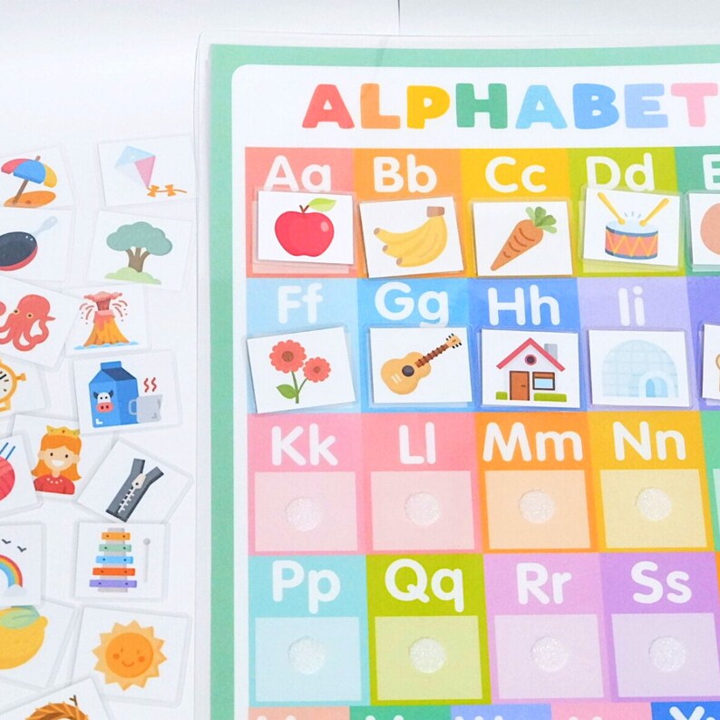 Alphabet Chart Beginning Sounds - Etsy