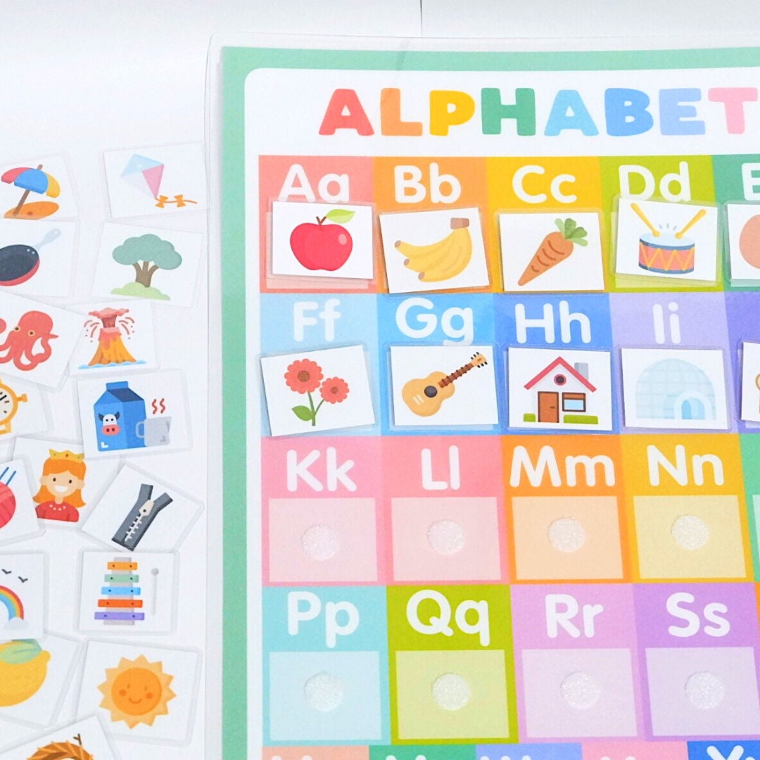 Alphabet Chart - Beginning Sounds - Etsy