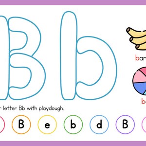 Alphabet Playdough Mats + Letter Matching - Etsy