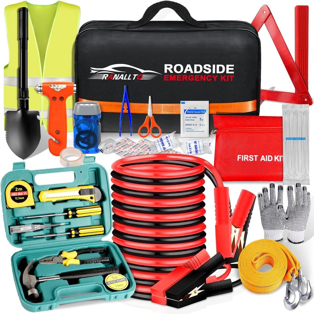 Car Emergency Road Side Safety Assistance Kit for Women Men Adult,auto ...