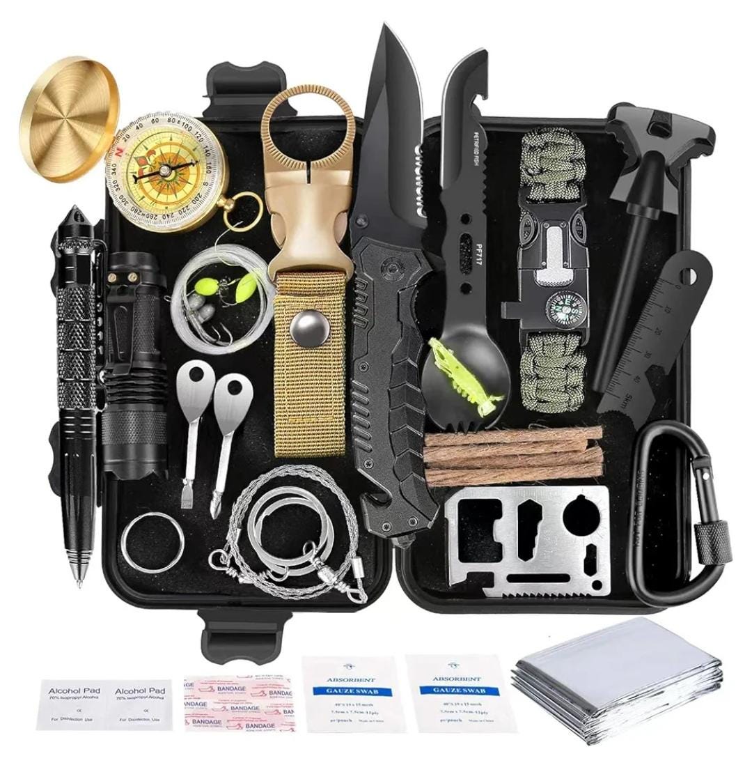 Travel Survival Kit Perfect Gift for Dad, Son, Husband, Boyfriend ...