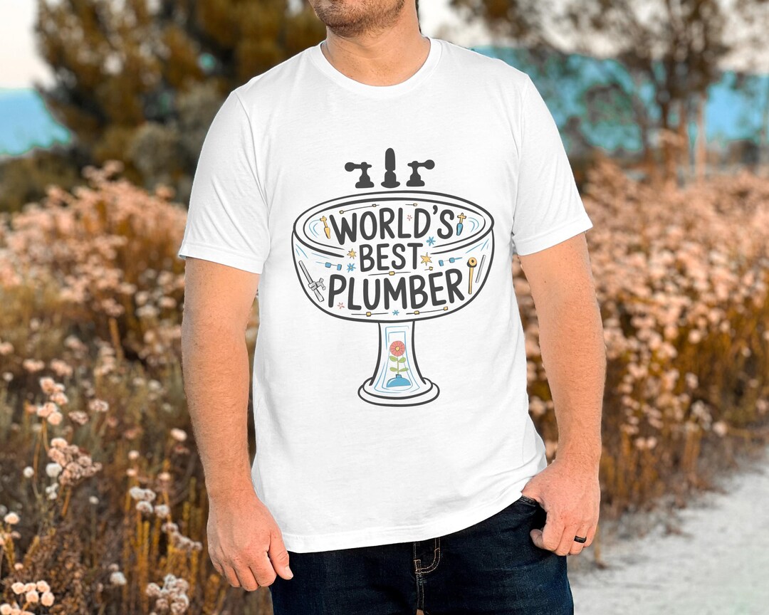 World's Best Plumber Doodle T-shirt, Plumber Shirt, Plumber Tee - Etsy