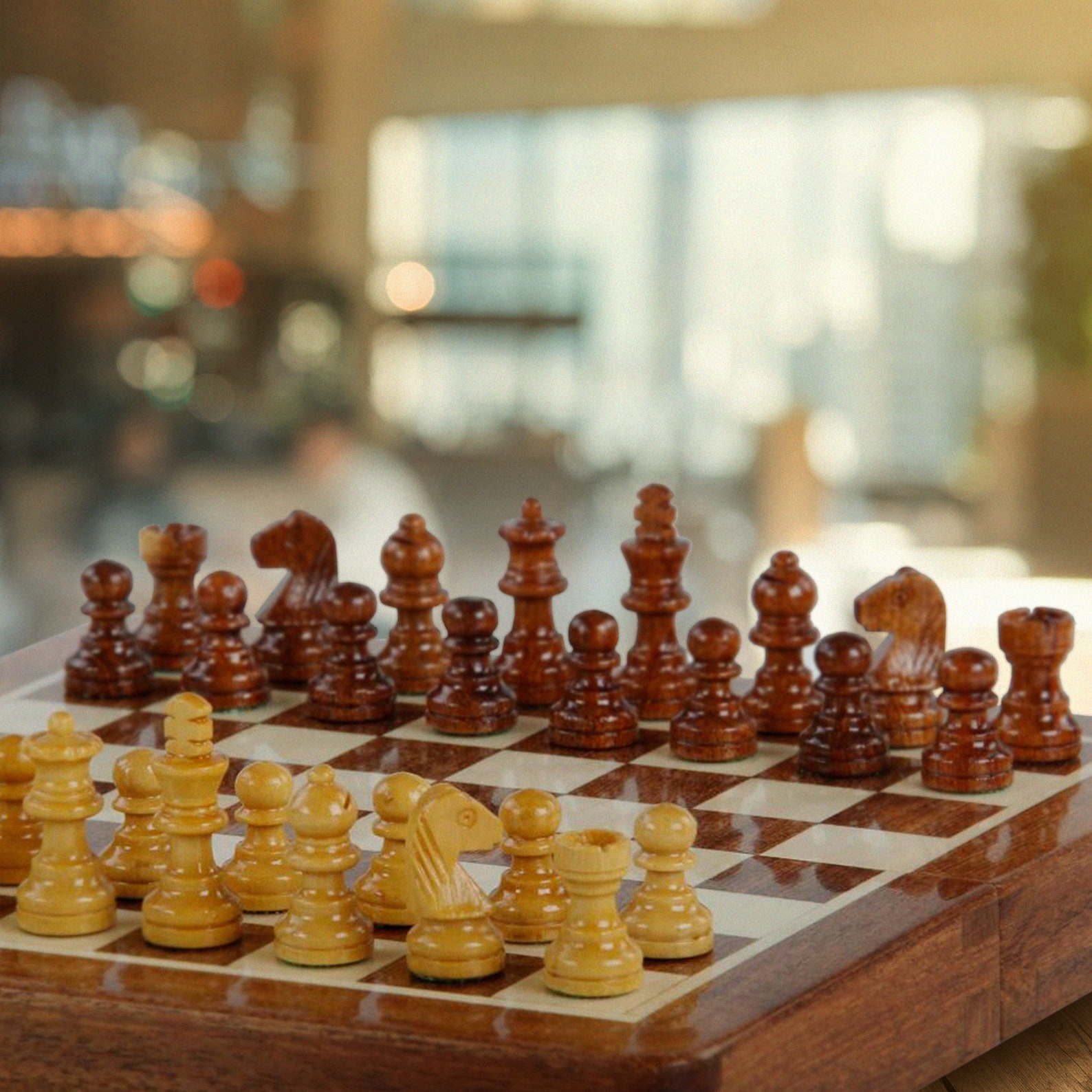 Mini Chess Set Wooden Chess Set for Adults Chess Board - Etsy