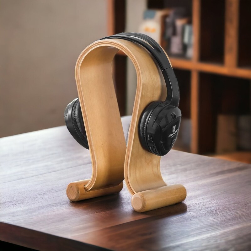 Wood Headphone Stand - Etsy