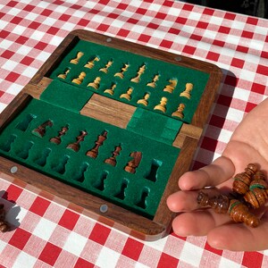 Mini Chess Set, Wooden Chess Set for Adults, Chess Board, Chess Set ...