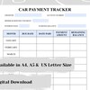 Printable Car Loan Payoff Tracker, Printable Car Savings Tracker ...