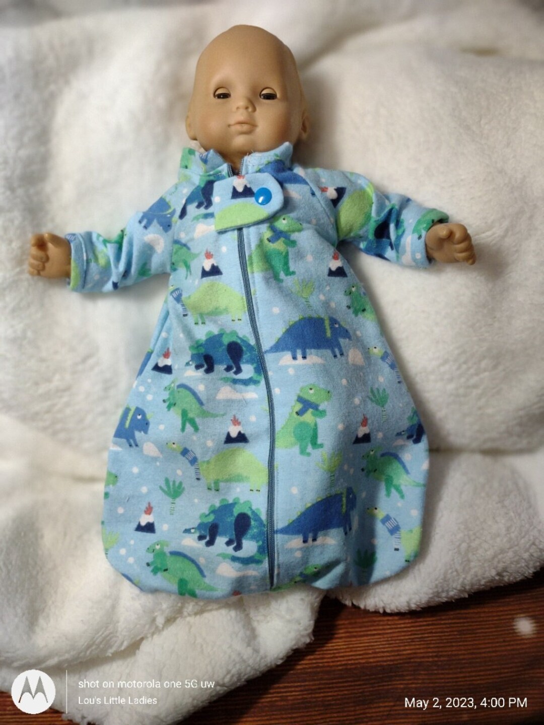 15-inch Doll Sleeper, Baby Doll Sleeper Sack Made to Fit Bitty Baby ...