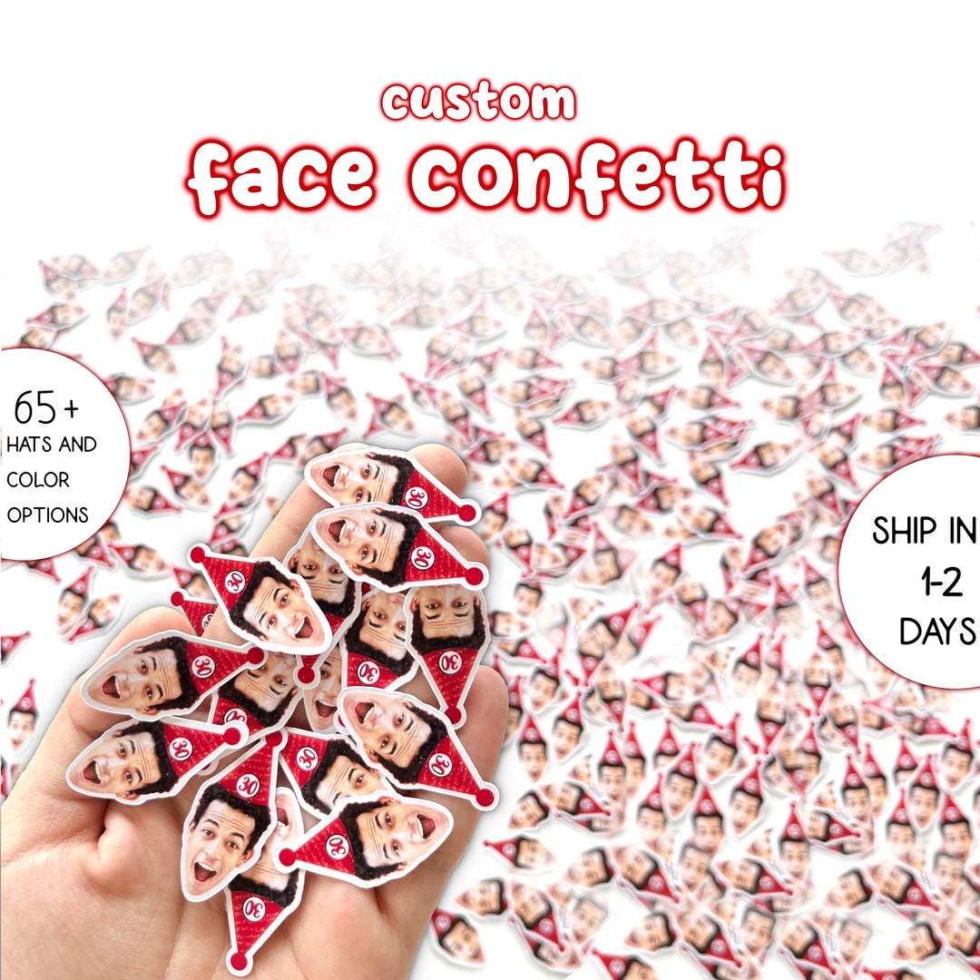 Custom Face Confetti / 30th Birthday Decorations / Table Scatter ...