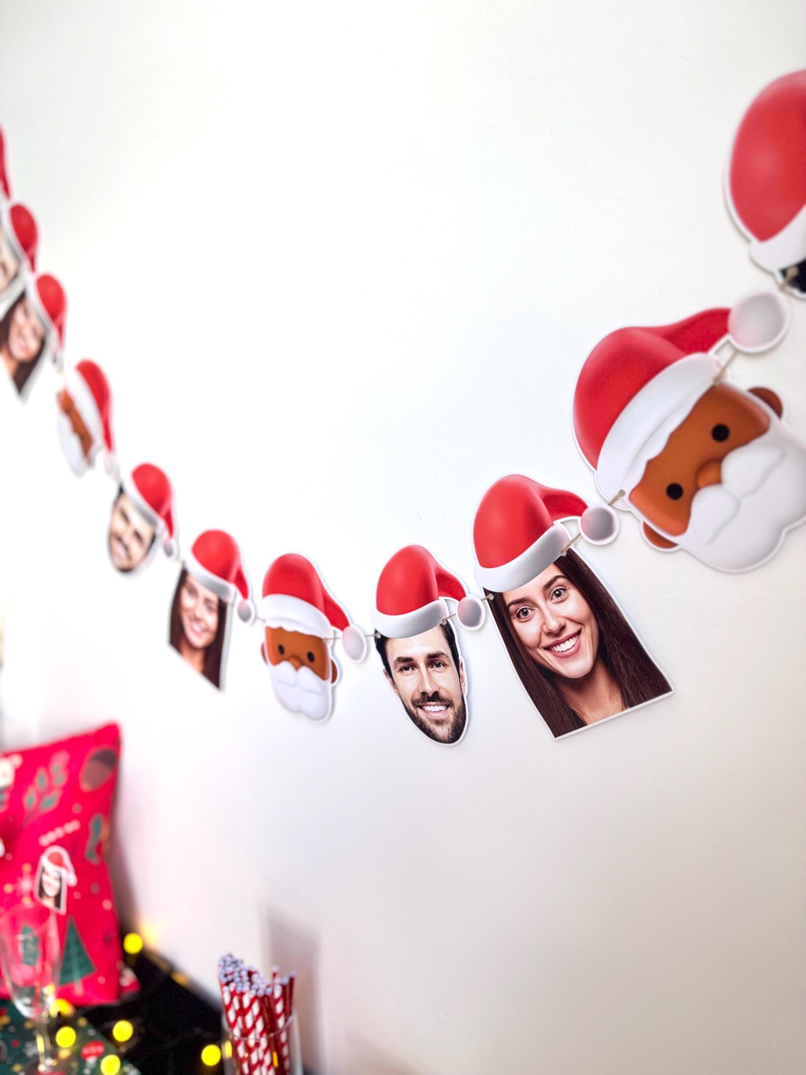 Personalized Christmas Face Banner - Custom Christmas Ornaments ...