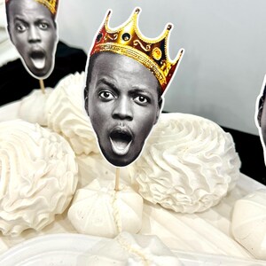 Custom Face Cupcake Topper - Notorious Big ONE First Birthday - 1st ...