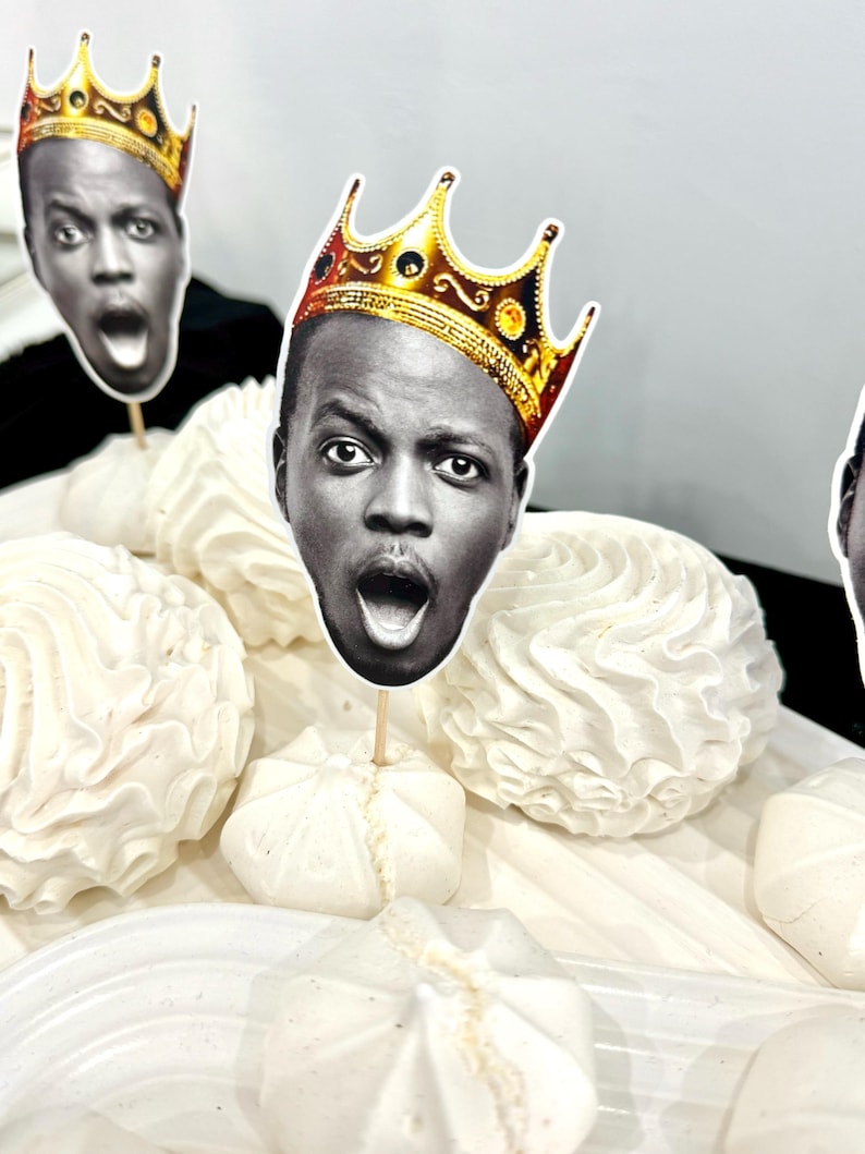 Custom Face Cupcake Topper - Notorious Big ONE First Birthday - 1st ...
